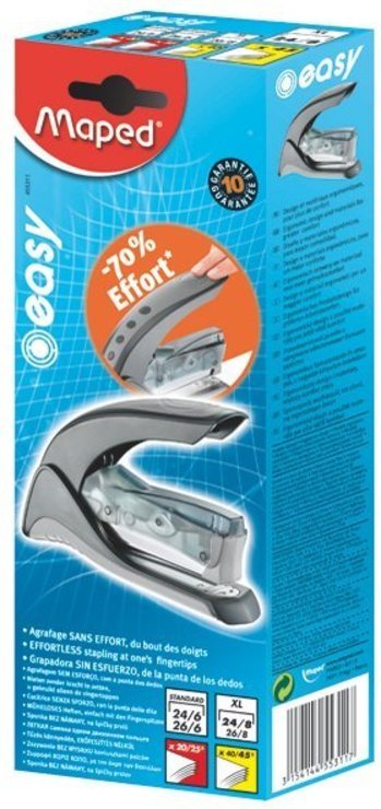 Agrafeuse Maped Easy - 24/6 - 26/6 - Métal | ALMOUGGAR.COM