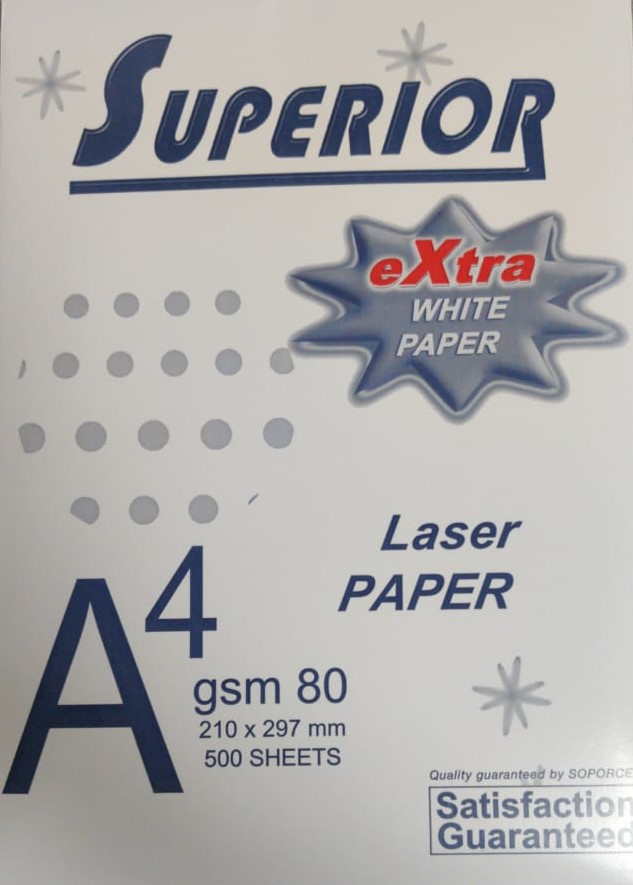 Rame de Papier 80G A4 Blanc 500 Feuilles Superior | ALMOUGGAR.COM