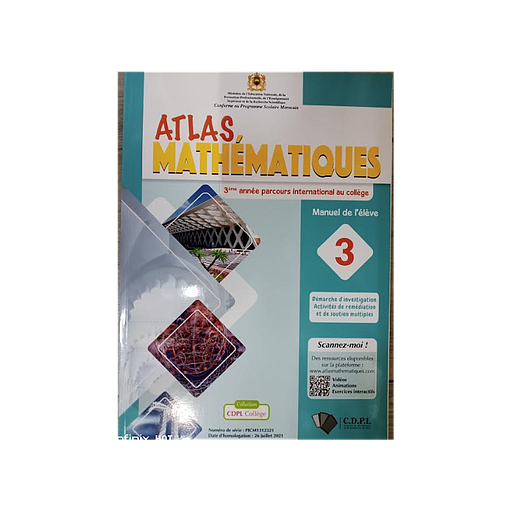 Atlas des Mathématiques 3ème Année collège | ALMOUGGAR.COM