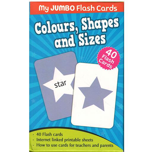 My Jumbo Flash Cards - Colours, Shape and Size | ALMOUGGAR.COM